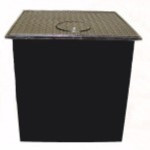 48 X 48 X 48 Well Vault: Hinged Locking Lid, Water Resist, Lift Assist